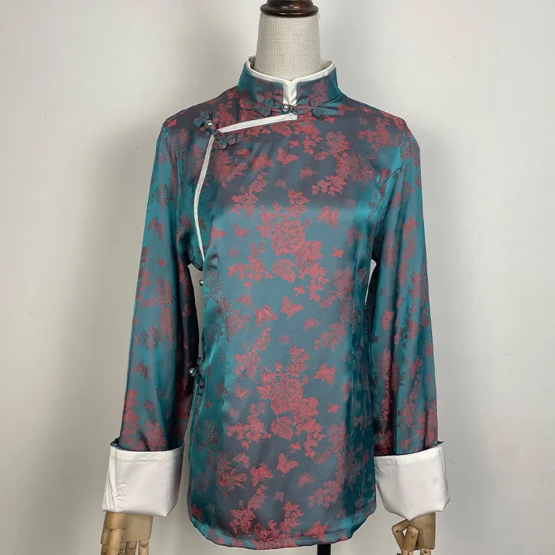 Vintage Tibetan Pop Blouse For Women High Quality Traditional Nutmeg ...