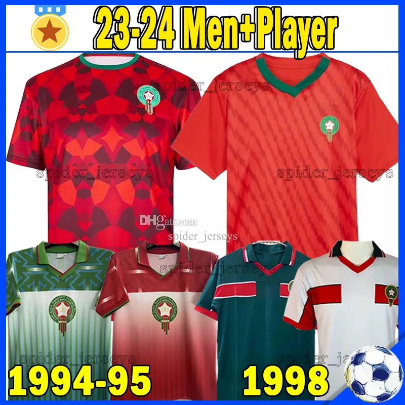 1994 98 Morocco Retro Soccer Jerseys, Long Sleeve Football Shirts ...