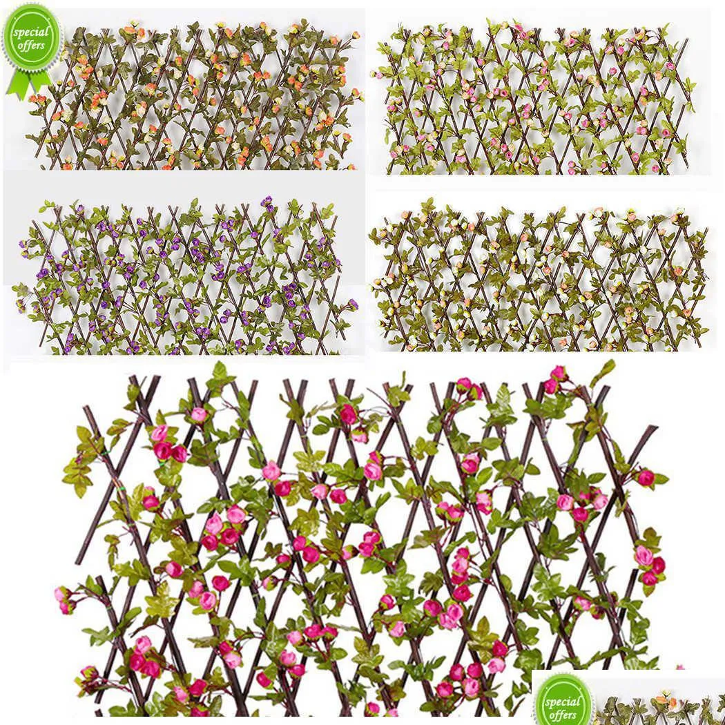 DHgate.com:Telescopic Artificial Rose Flower Wood Expanding Trellis ...
