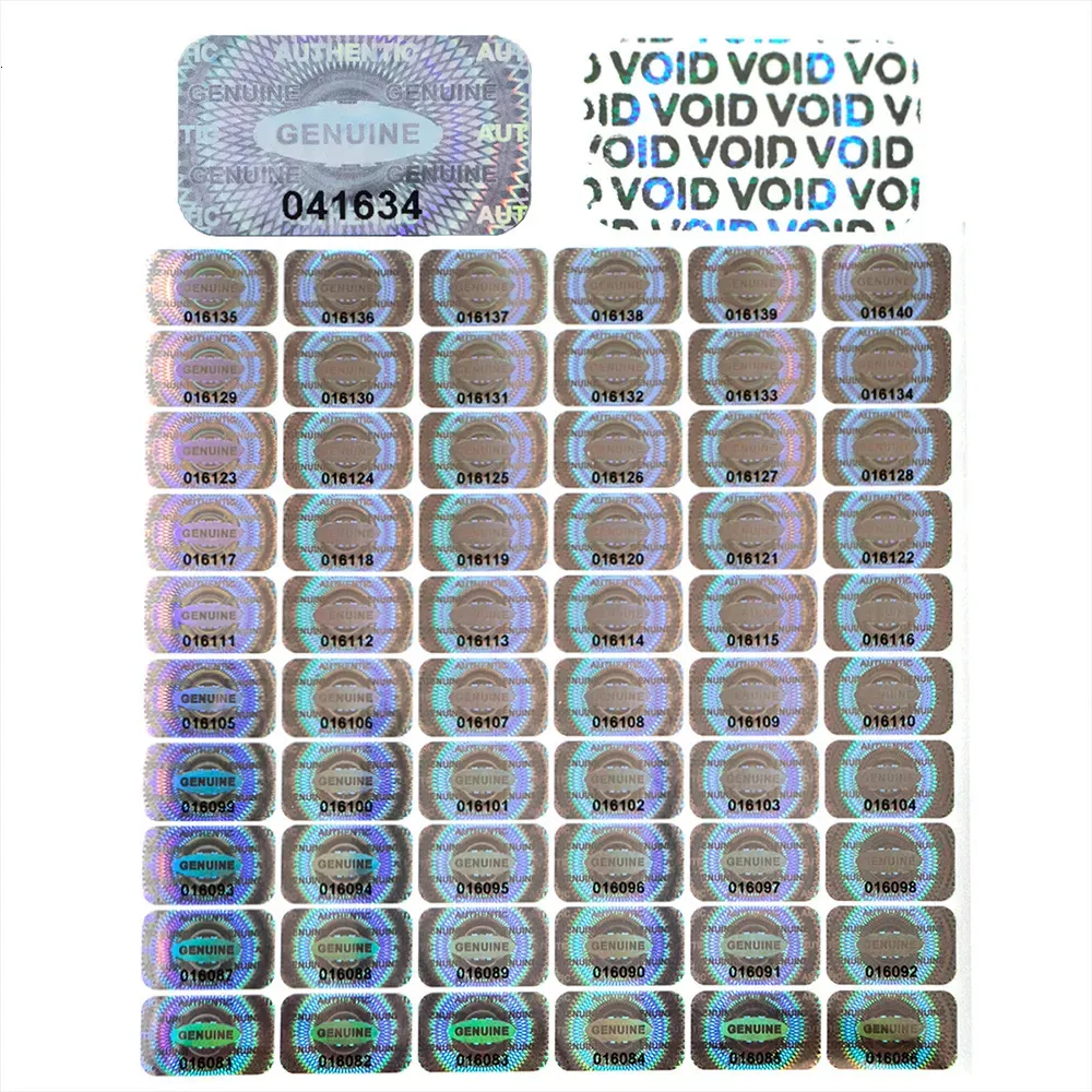 Holographic Security Seal Sticker Dispensers With Serial Number ...