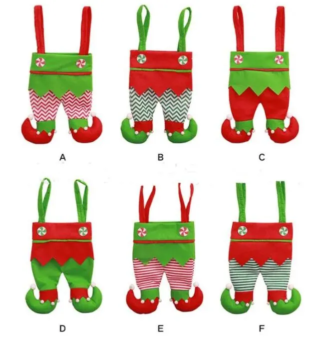 Elf Pants Stocking Festive Christmas Decorations And Ornaments In With ...