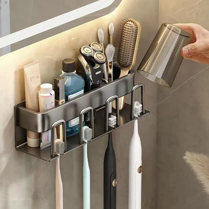 DHgate.com:Aluminum Alloy Toothbrush Holder Wall Mounted Toothbrush ...