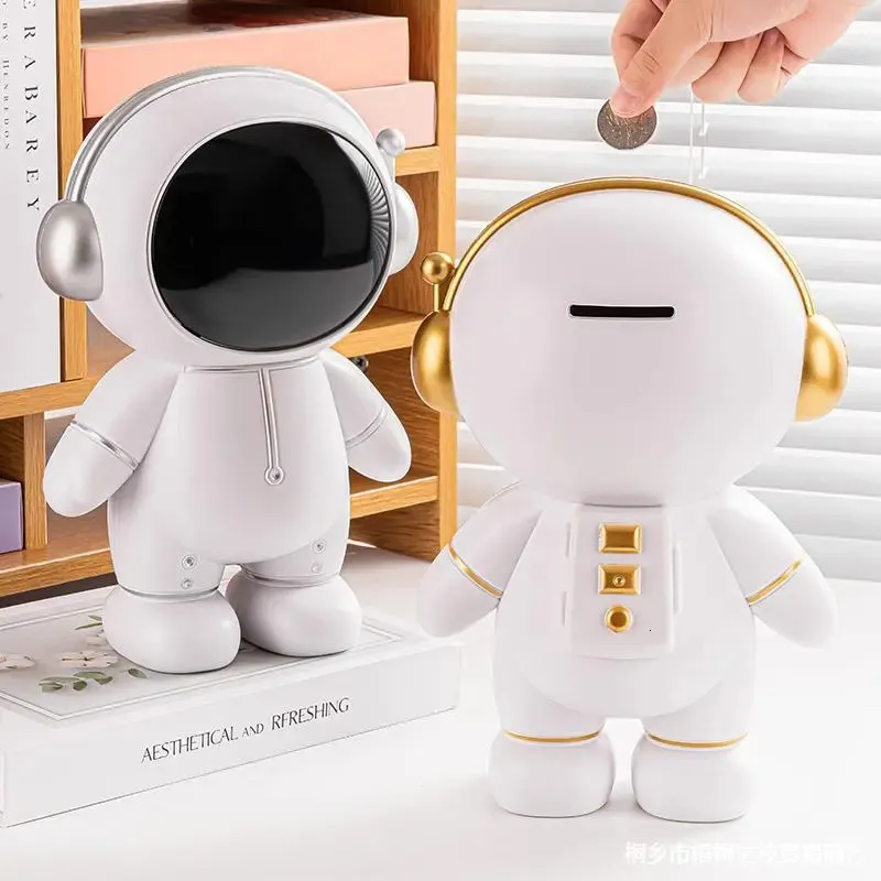 Novelty Cartoon Astronaut Piggy Bank Money Box For Kids Boys Girls ...