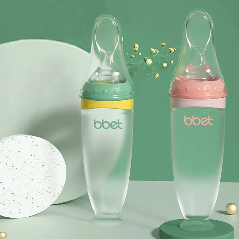 DHgate.com:Baby Silicone Feeding Utensils Set, Infant Squeezing Bottle ...