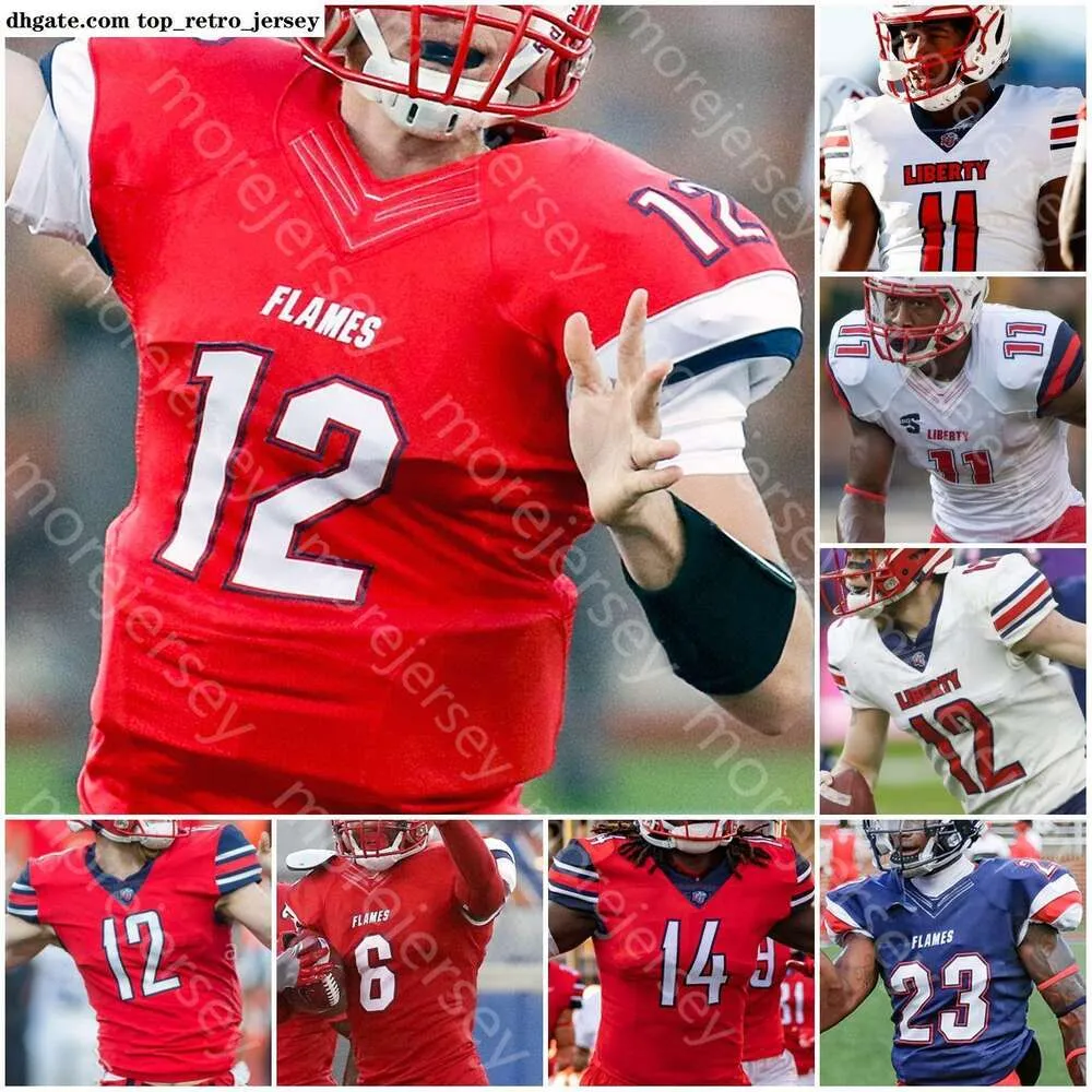 New Custom Liberty Flames Football Jersey NCAA College - Malik Willis ...