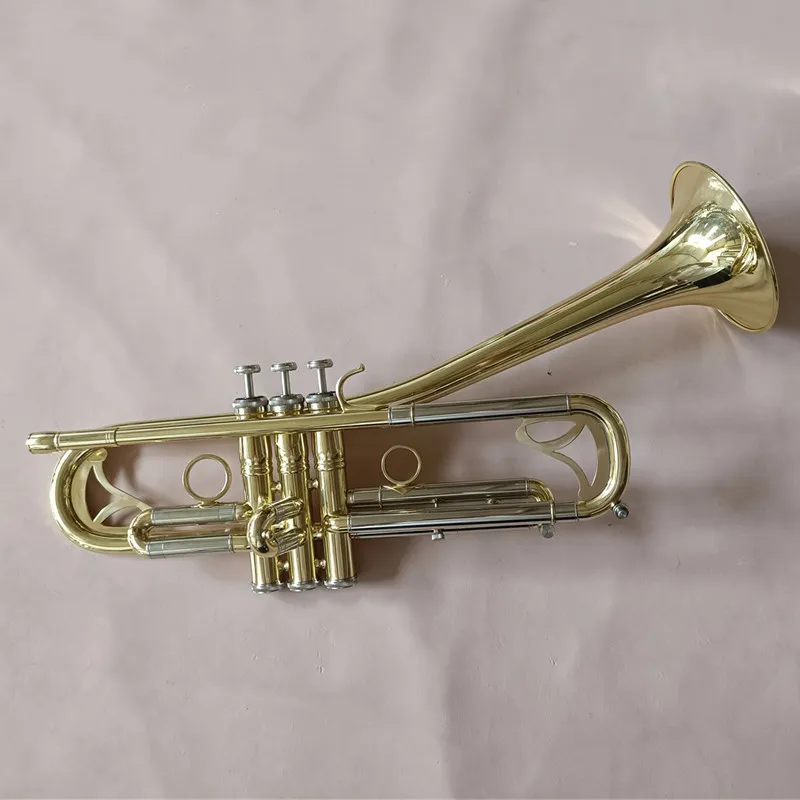Professional Bb Trumpet - Quality Brass Silver Plated Trumpet with Case ...
