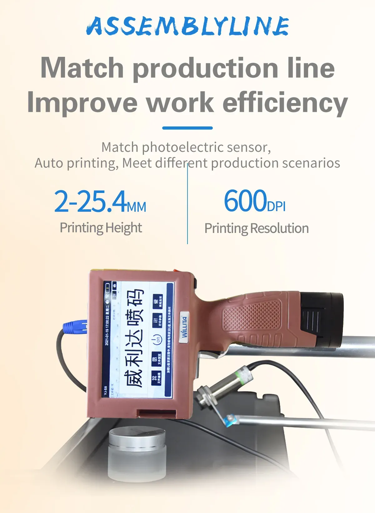 Automatic Handheld Inkjet Printer With Expiry Date Inject Pizza Hut Box ...
