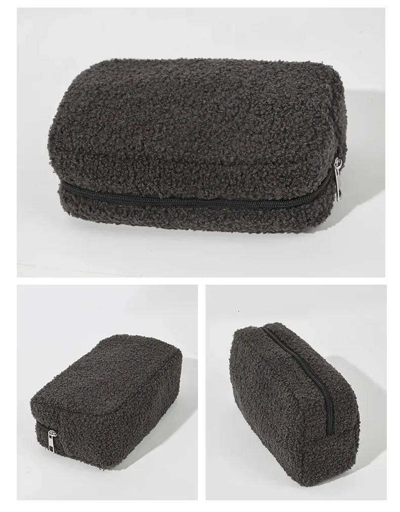 Cosmetic Bags Cases Personalized Embroidered Teddy Makeup Bag Custom ...