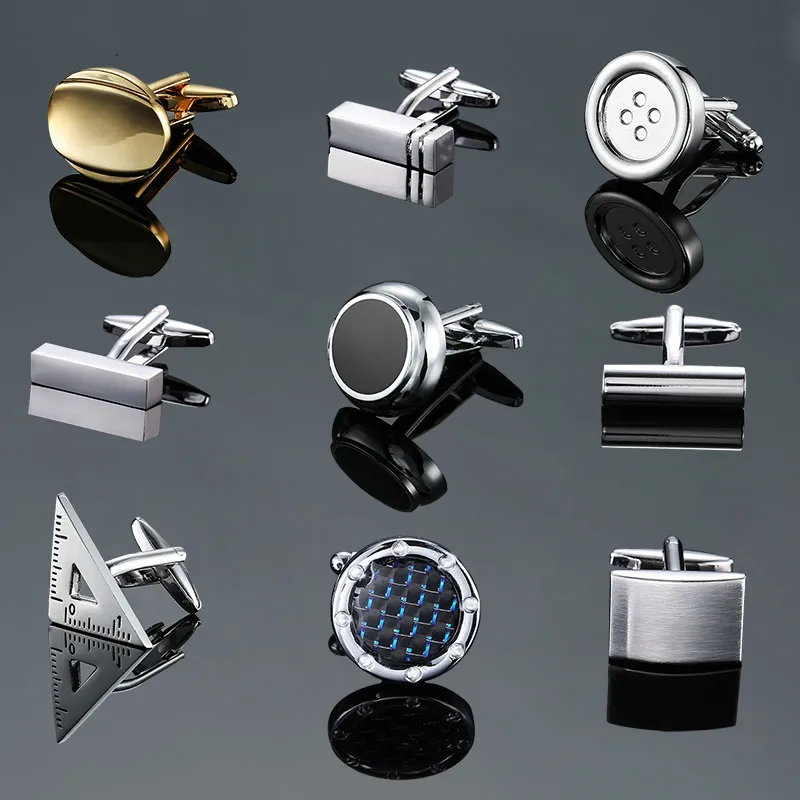 Luxury Brass Cufflinks for Men - Designer French Shirt Cuff Links, High ...