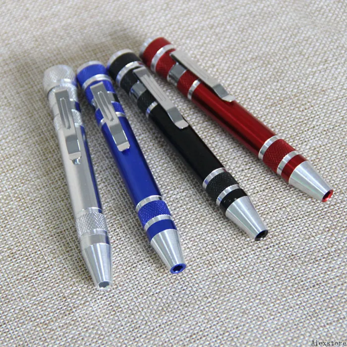 DHgate.com:8 In 1 Precision Magnetic Pen Style Screwdriver Screw Bit ...