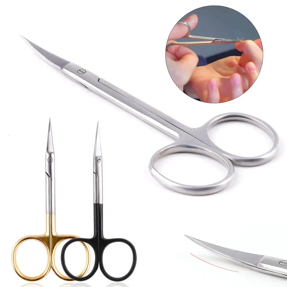 Professional Stainless Steel Curved Manicure Scissors For Manicure ...