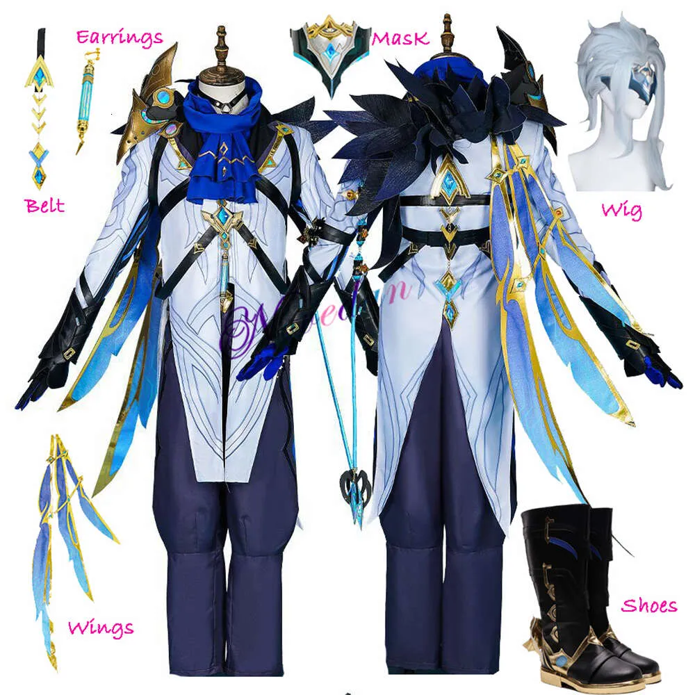 The Doctor Cosplay Set - Genshin Impact Dottore Costume, Wig, Shoes ...
