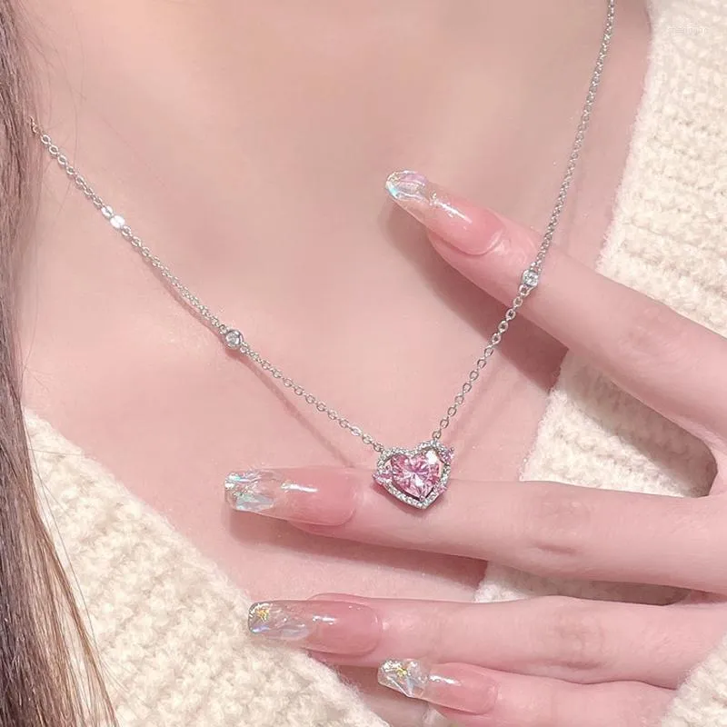 DHgate.com:Sterling Silver Sweetheart Pendant Necklace: Zirconia Heart ...