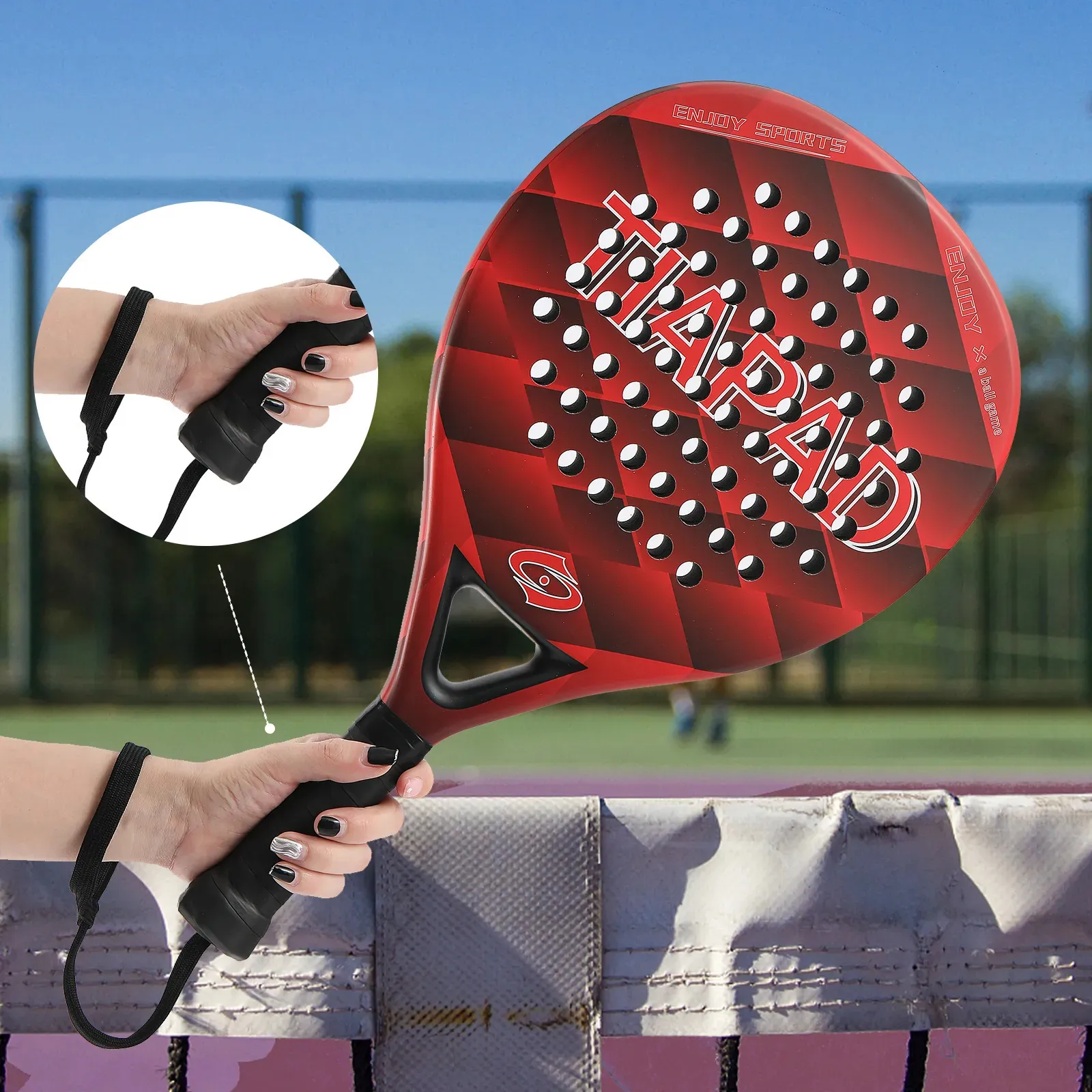 TIAPAD Carbon Fiber Padel Racket With EVA Memory Flex Foam Core ...