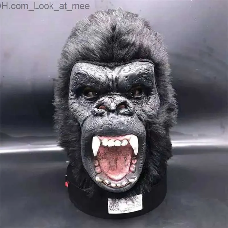 Party Masks King Kong Planet of The Apes Gorilla Mask Hood Latex ...