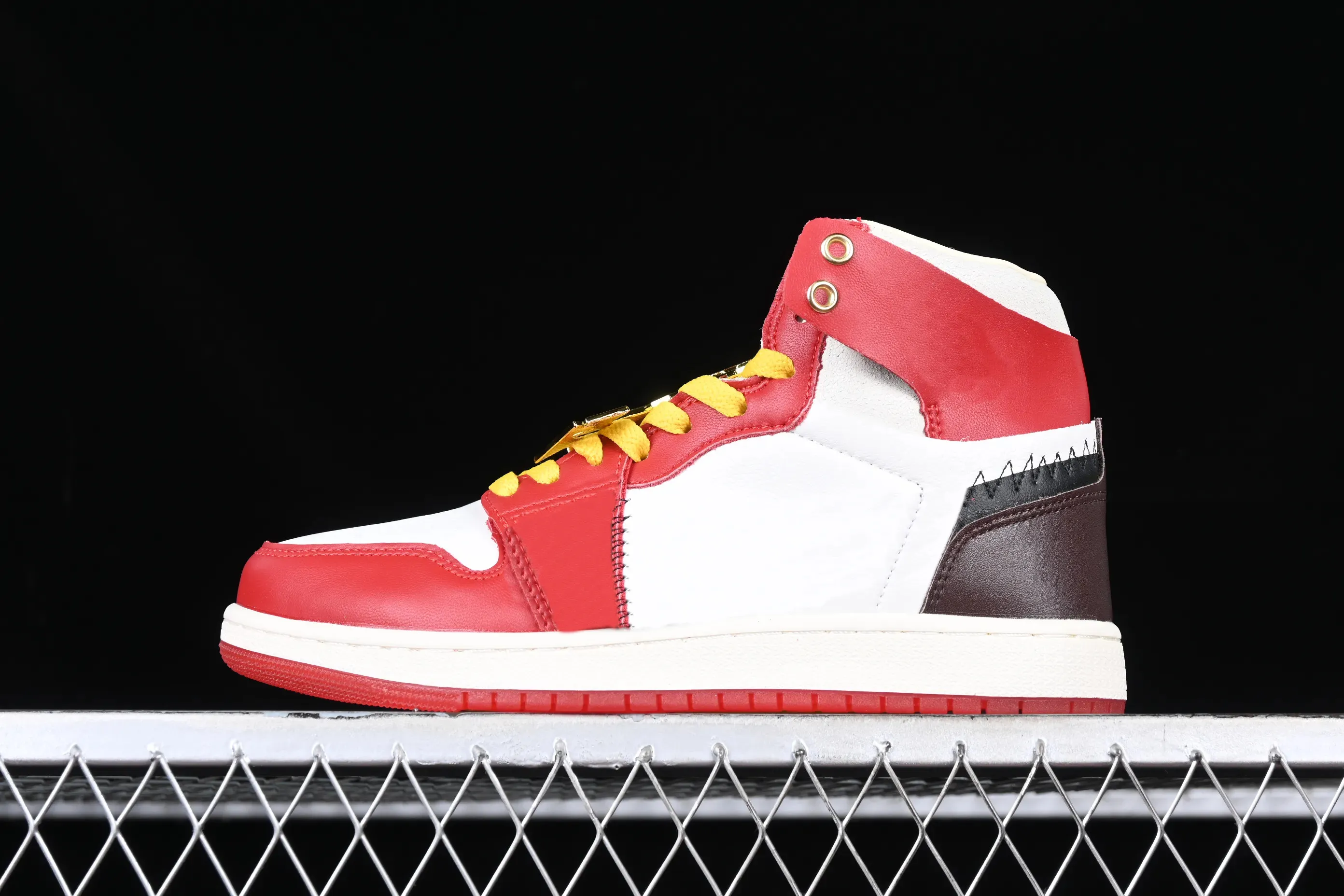 Nike Air Jordan 1 Starfish Jumpman Mid Basketball Shoes Real Leather ...