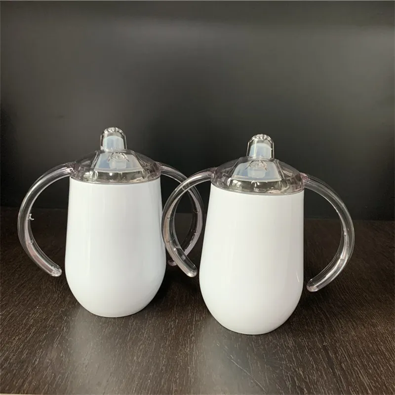 9oz Double Ear Suction Nozzle Cover With Pacifier Lid And Handle White ...