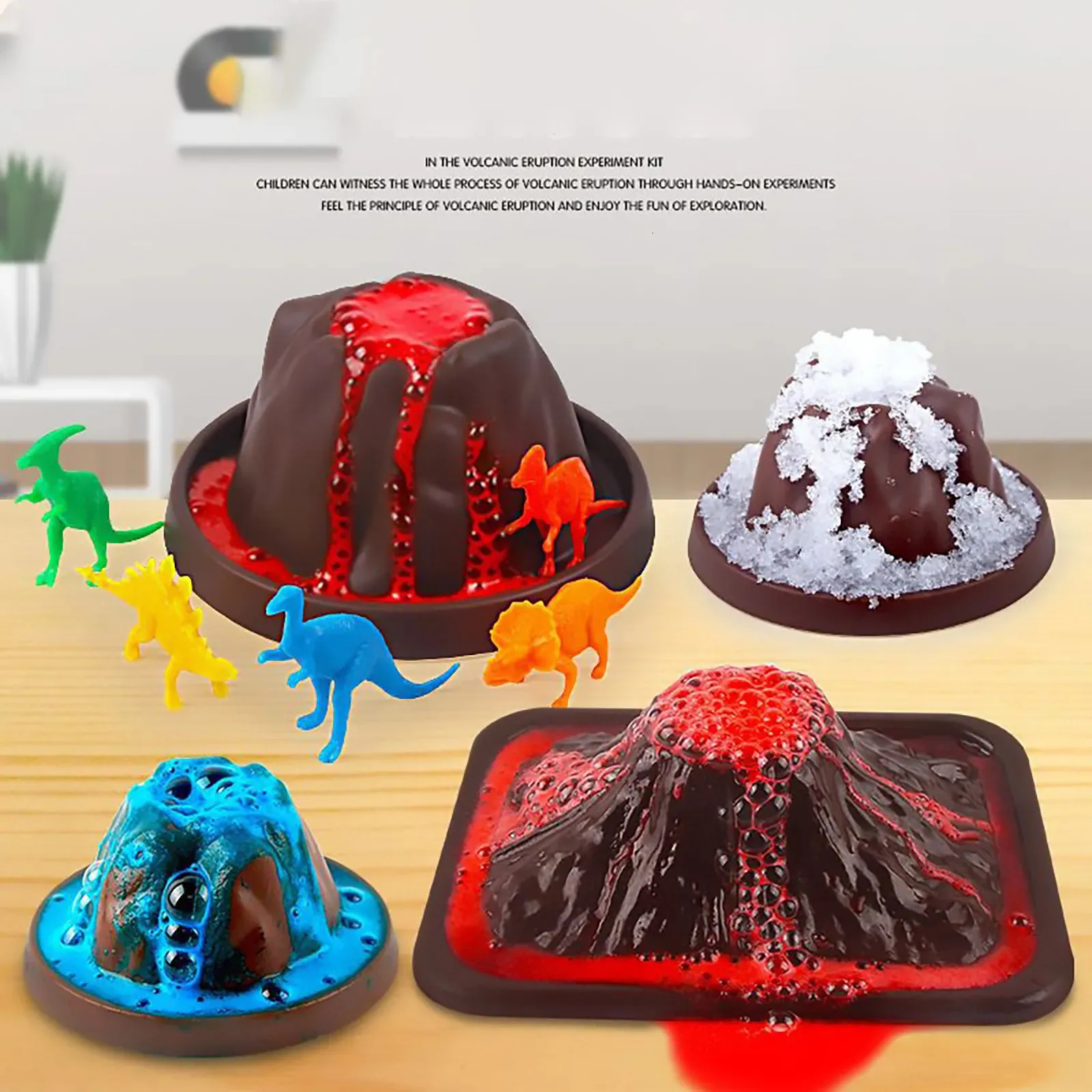 Erupting Volcano Science Kit for Kids - DIY Educational Toy, Handmade ...