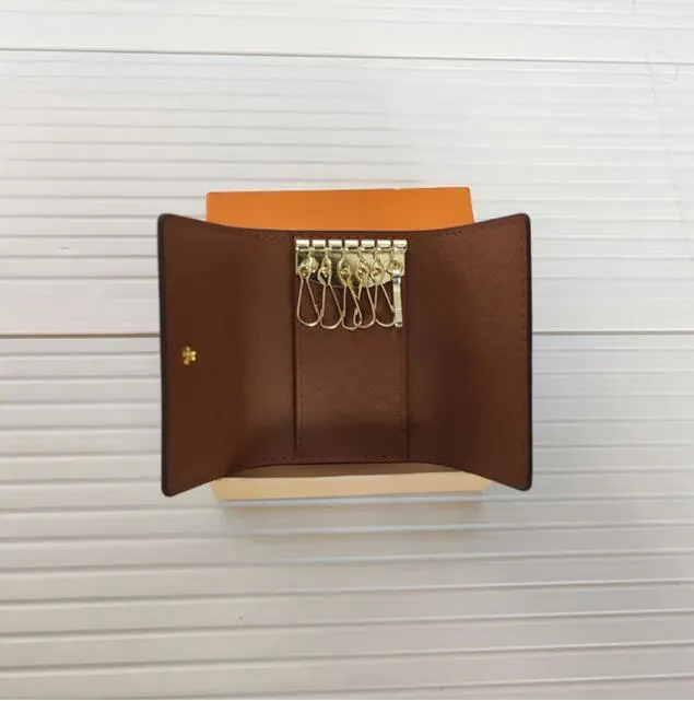 Luxury Designer 6 Key Holder Key Pouch With Mono Gram Canvers, Brown ...