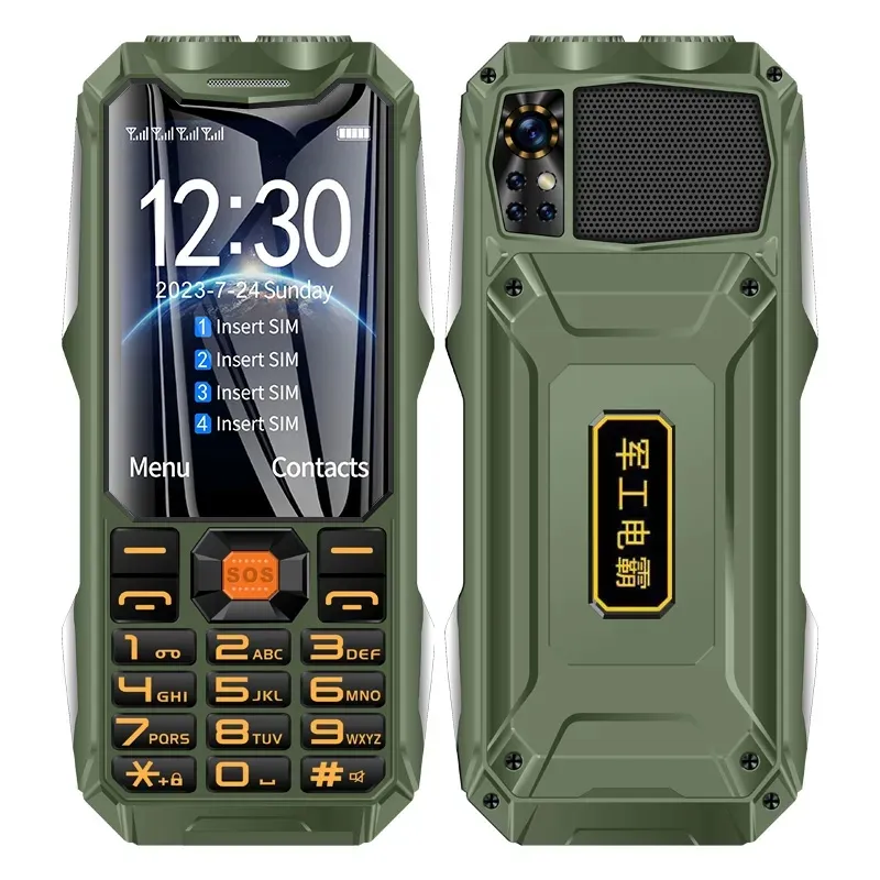 Rugged Unlocked Cell Phone With Flashlight Torch 3.5 Inch Display, Loud ...
