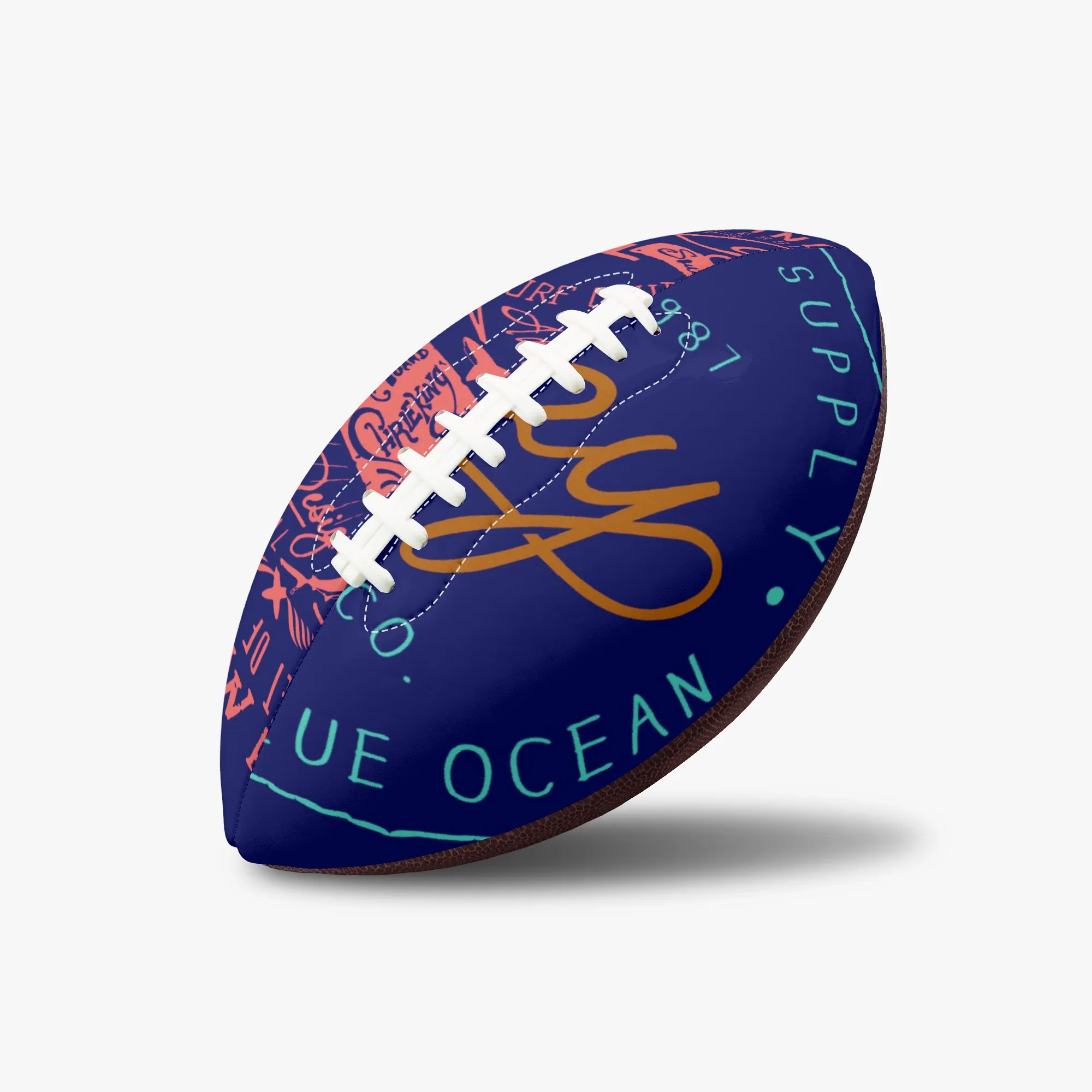 Custom American Number 9 Football DIY Rugby Matches For Outdoor Sports ...