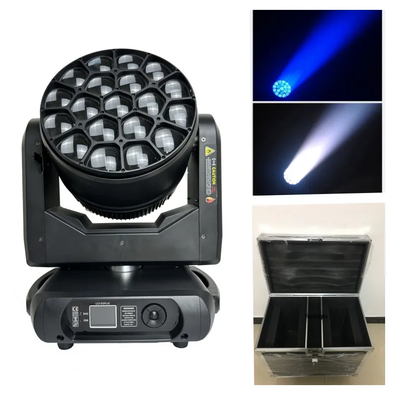 Pixel Control Stage LED Zoom With Case 19x40W 4 In 1 RGBW Bee Blue Grey ...