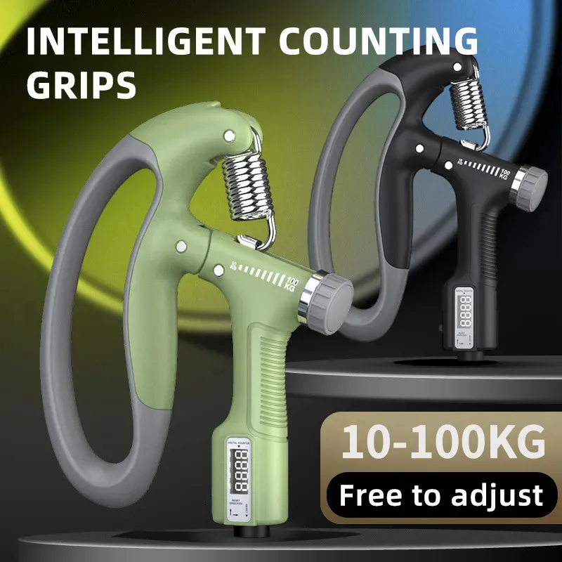 Adjustable Hand Grip Strengthener with Smart Counter - 10-100KG ...