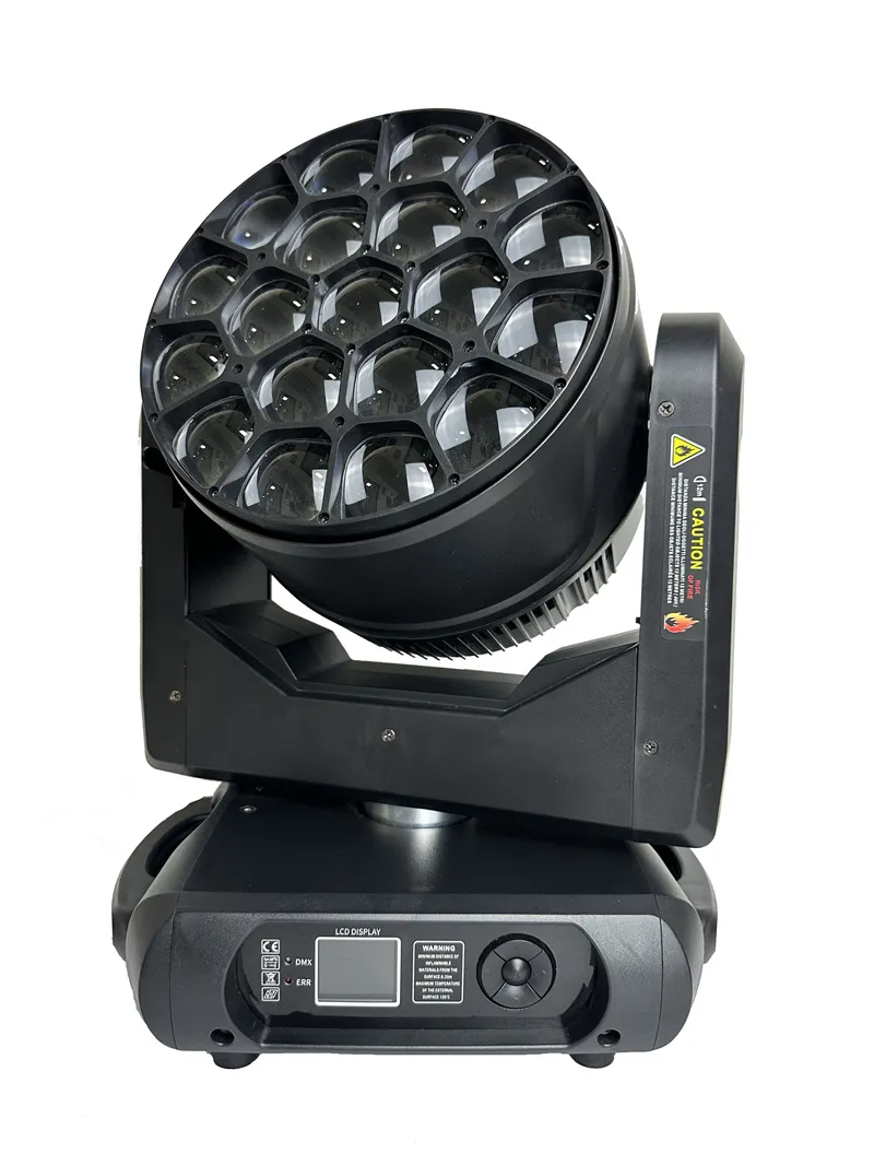 LED 19 X 40W RGBW 4IN1 CLAY PAKY K15 BEE EYE ZOOM BEAM WASH MOVING HEAD ...