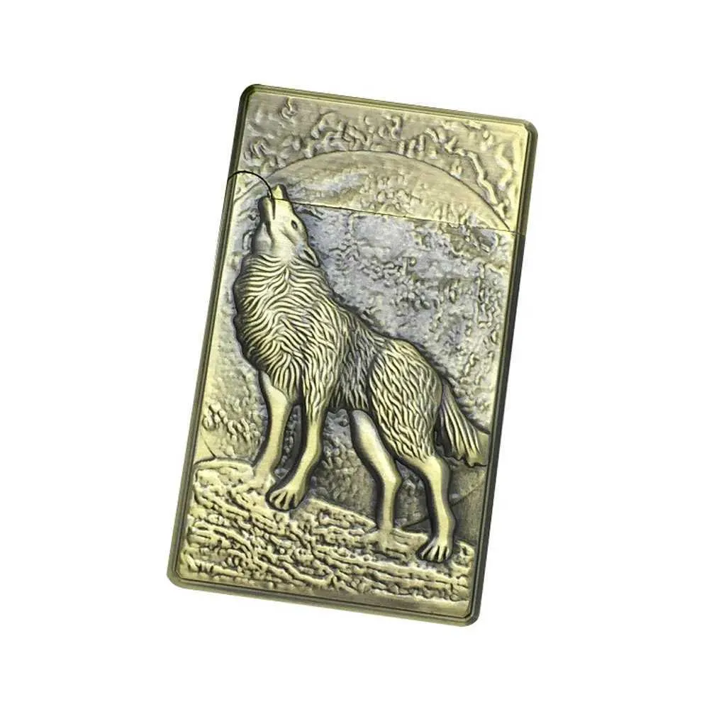 Lighters Unique Relief Wolf Dual Turbo Cool Lighter Butane Torch ...