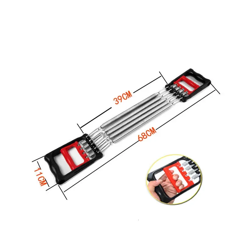 Hand Grippers Arm Force Gripper 5 Spring Steel Chest Developer Fitness ...