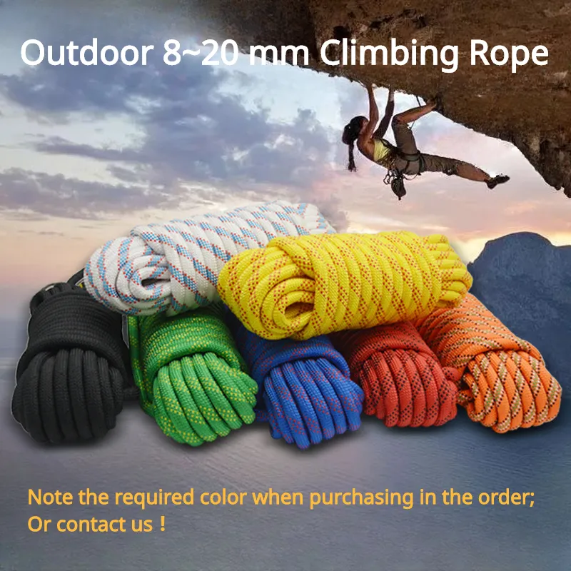 DHgate.com:8mm Nylon Climbing Rope - High-Strength Static Safety Rope for Outdoor Rock Climbing ...
