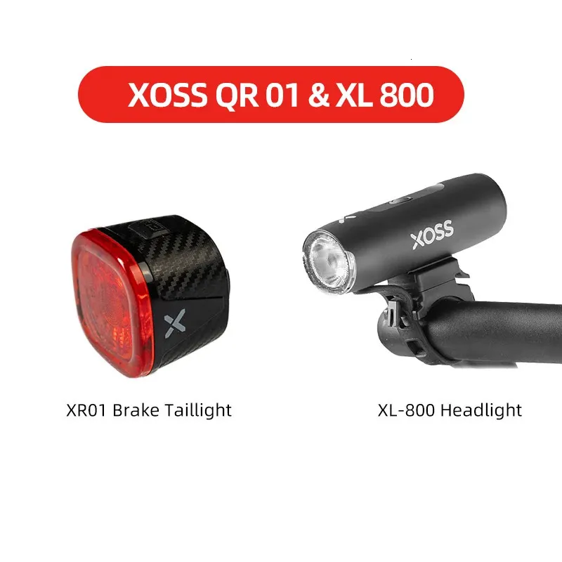 Bike Lights XOSS XR01 Smart Tail Light Auto Brake Sensing Bicycle Rear ...