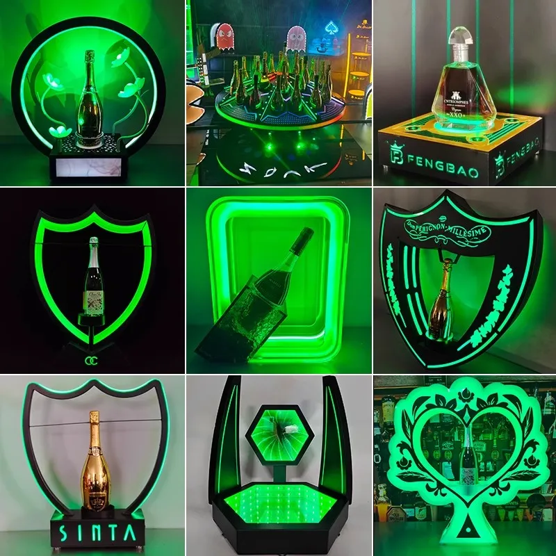 LED Liquor Bottle Display Shelf | Illuminated Bar Bottle Display ...