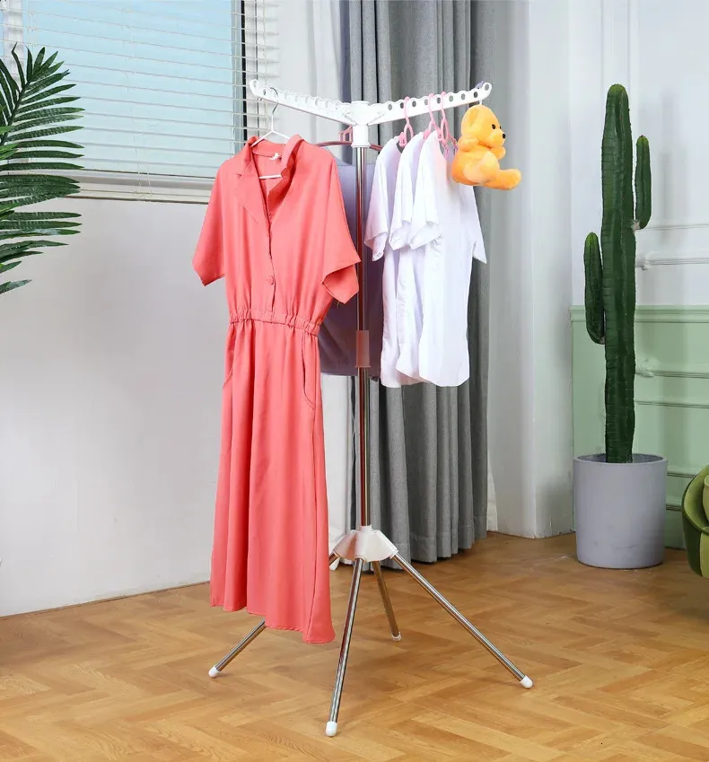 Hangers Racks Floor-To-Ceiling Triangle Clothes Hanger Coat Rack ...