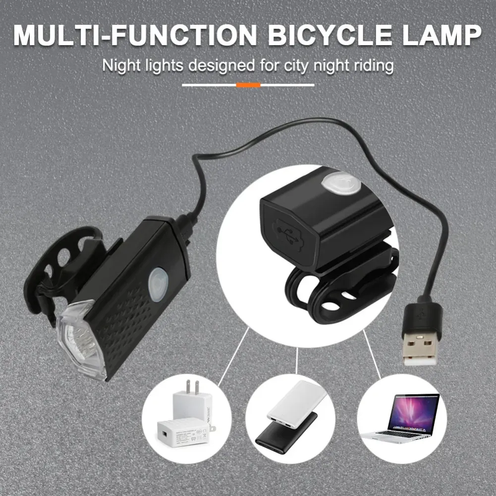 Bike Lights Set: Front Bicycle Headlight and Rear Taillight ...