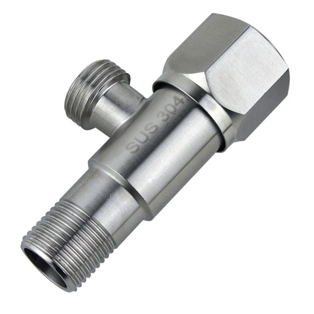 304 Stainless Steel Angle Stop Compression Fitting With Triangle Two ...