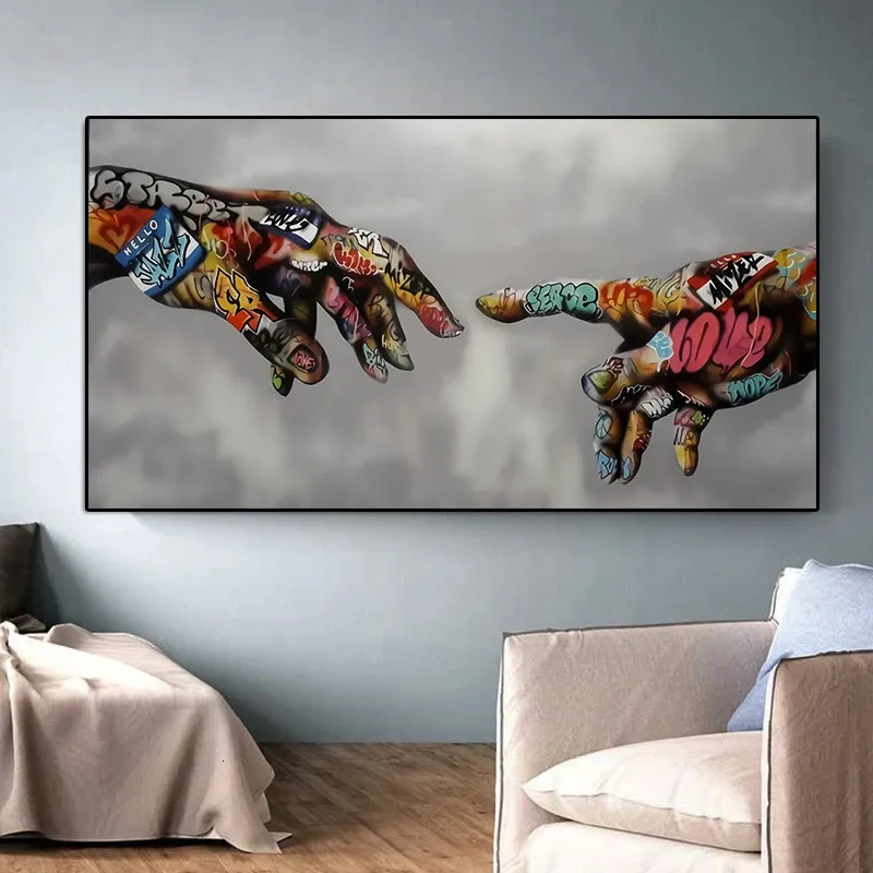 DHgate.com:Classic Creation of Adam Hand to Hand Canvas Posters and ...