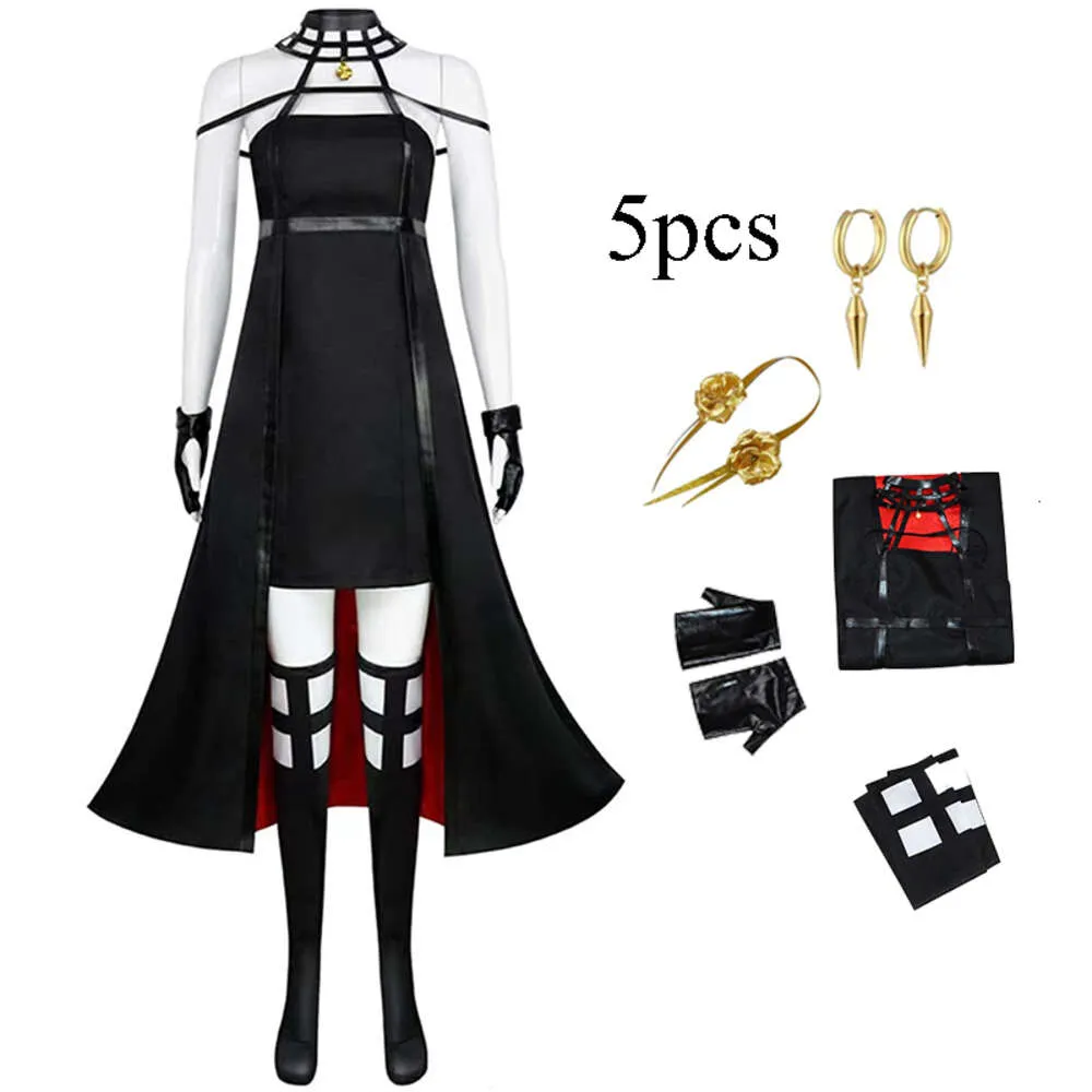 Yor Forger Cosplay Costume Anime Spy X Family Cosplay Wig Dress Suit ...
