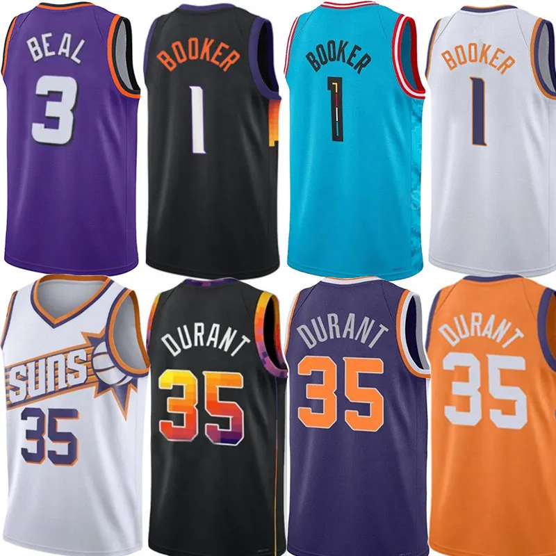 Kevin Durant Devin Booker Basketball Jerseys Bradley Beal Josh Okogie ...