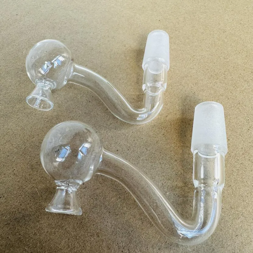 Durable Glass Tubes For Smoking Clear Pyrex Oil Burner Pipe With Curved ...