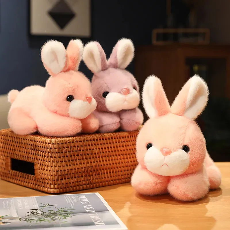Kawaii Rabbit Rabbit Soft Toy Lifelike Stuffed Animal For Kids, 20 25CM ...