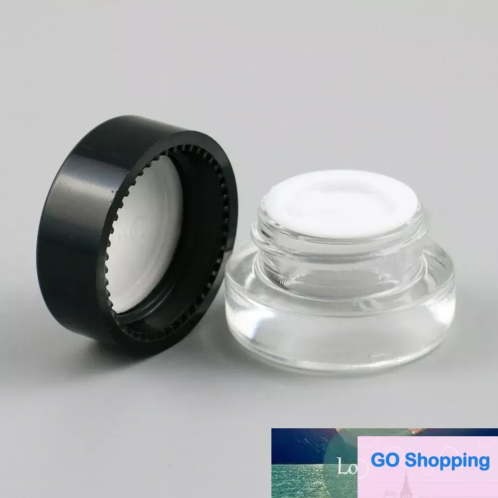 Wholesale Top 3g Mini Clear Glass Cream Jar 3ml Cosmetic Container ...