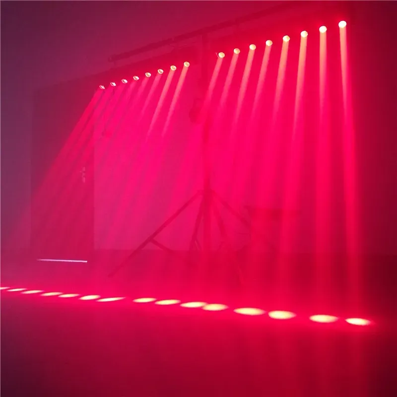 SHEHDS LED Bar Beam Light 8x12W RGBW Quad Moving Head, DMX512 Sound ...