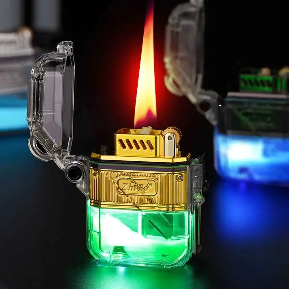 Unique Lighters: Luminous Quicksand Kerosene Lighter, Waterproof Fire ...