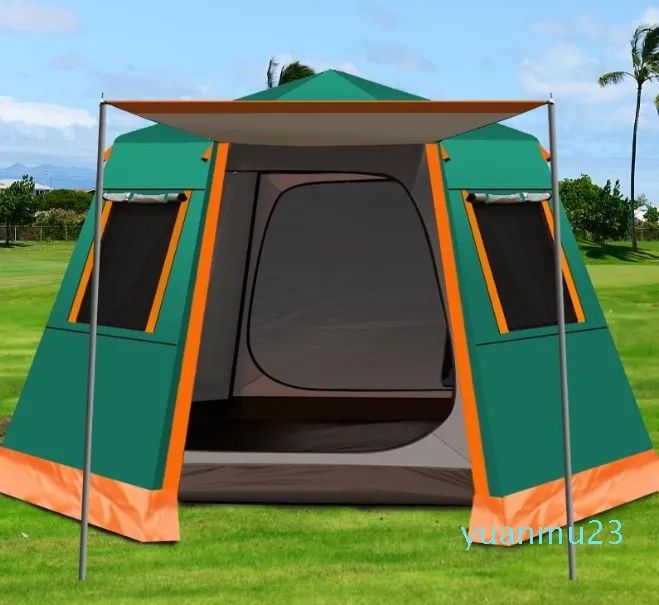 DHgate.com:Aluminum 46-Person Automatic Camping Tent for Outdoor Travel ...