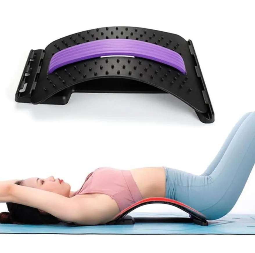 Back Stretcher & Lumbar Support - Muscle Massage, Spine Alignment, Pain ...