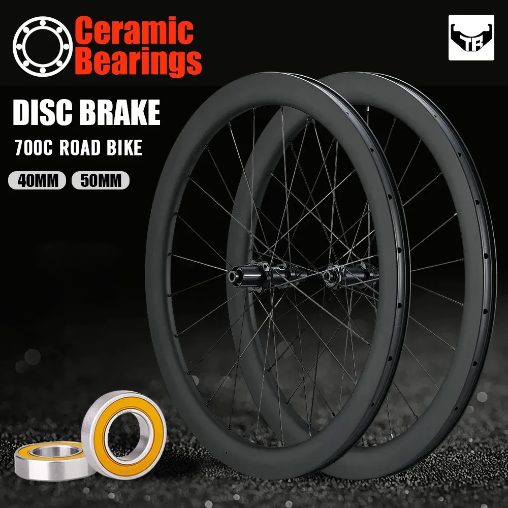 DHgate.com:RYET Carbon Road Bike Wheels - 700c Clincher Tubeless Thru ...