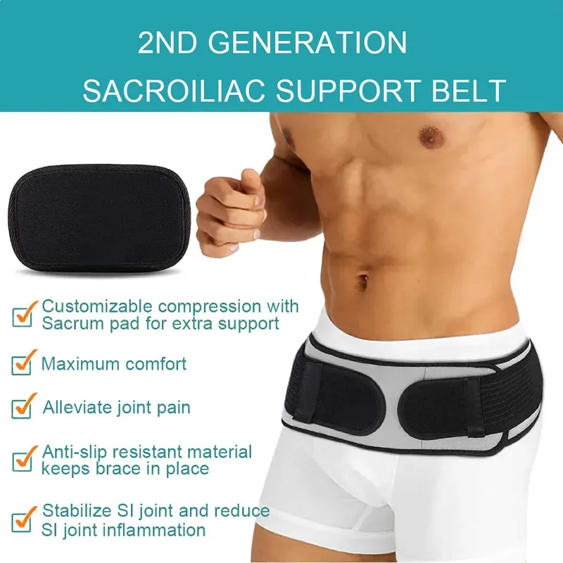 Anti Slip Sacroiliac Support Belt For SI Joint And Pelvic Pain Relief ...