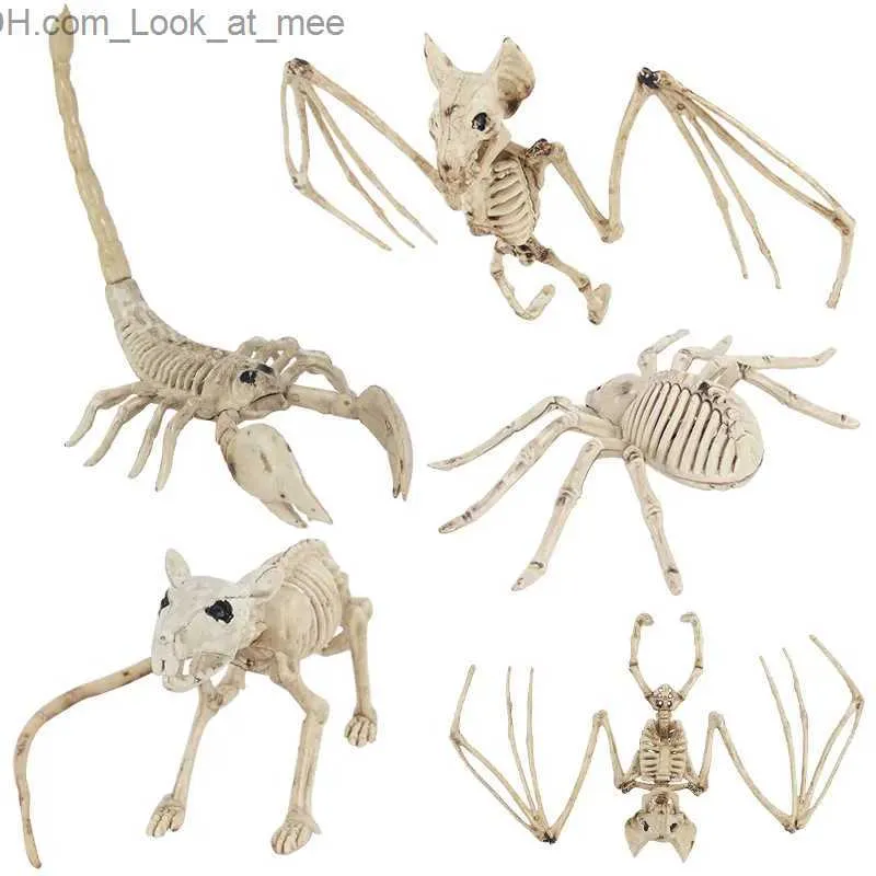 Halloween Bone Decorations - Animal Skeleton Props, Spiders, Bats ...