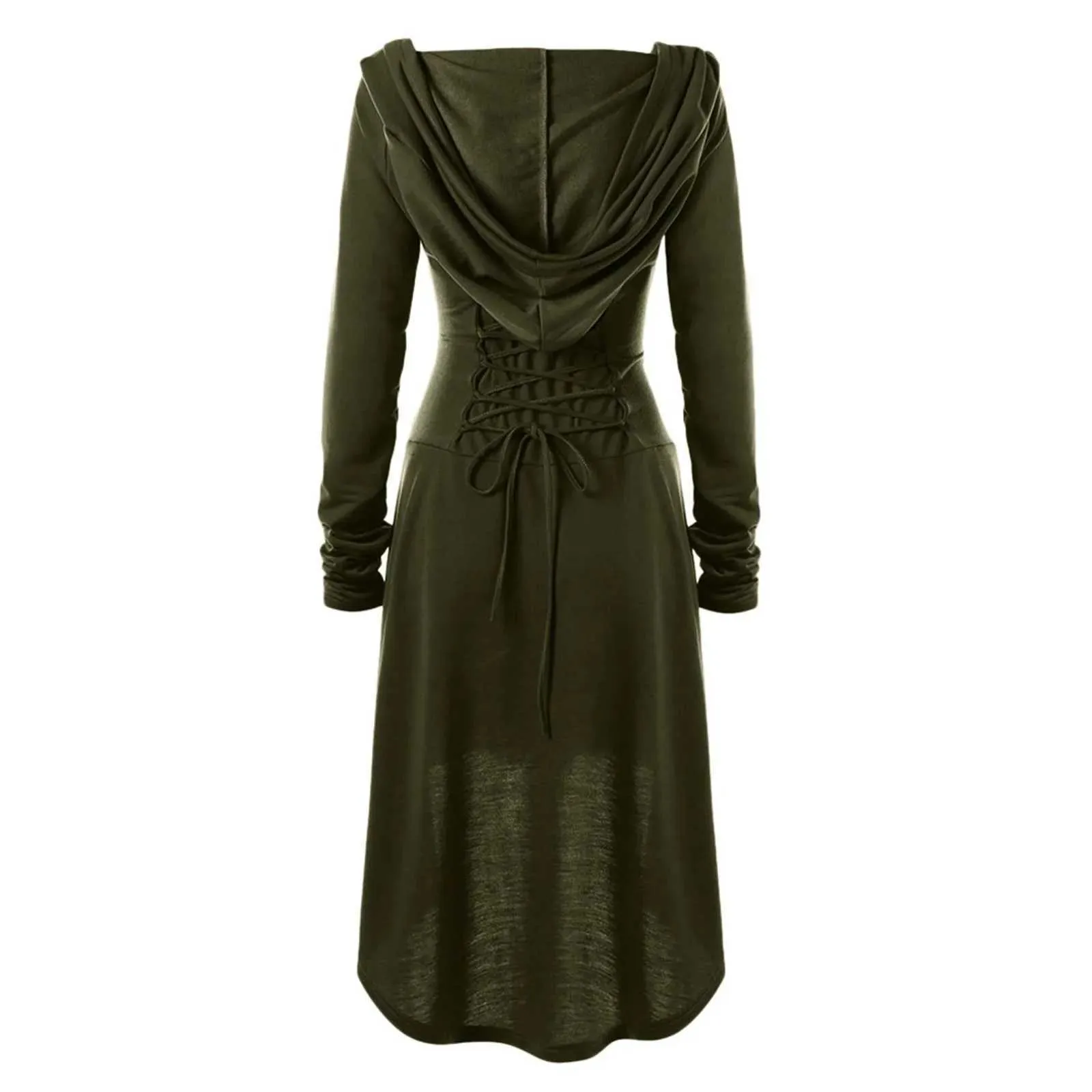 Medieval Archer Costume Dress - Women's Renaissance Cosplay Gown, Long ...
